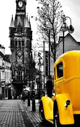 Canvas Painting Retro European City Scenery Picture Home Decor Wall Ar ...