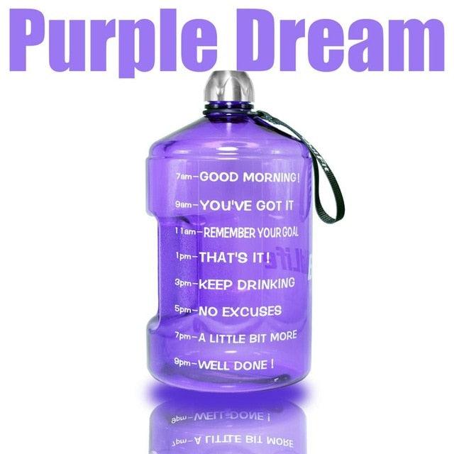great 3.78l 2.2l 1.3l gallon water bottle large capacity - gym fitness ...