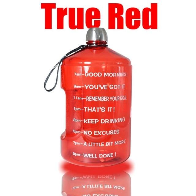 great 3.78l 2.2l 1.3l gallon water bottle large capacity - gym fitness ...