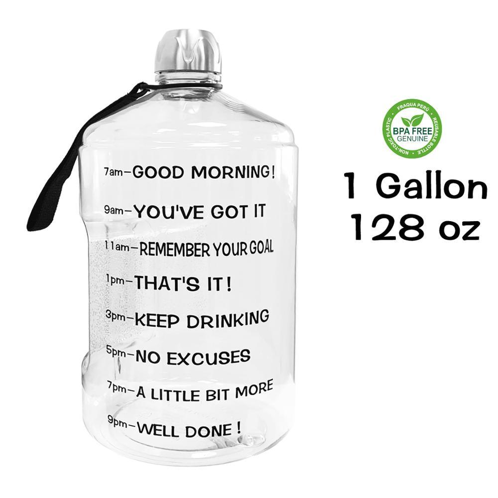 great 3.78l 2.2l 1.3l gallon water bottle large capacity - gym fitness ...